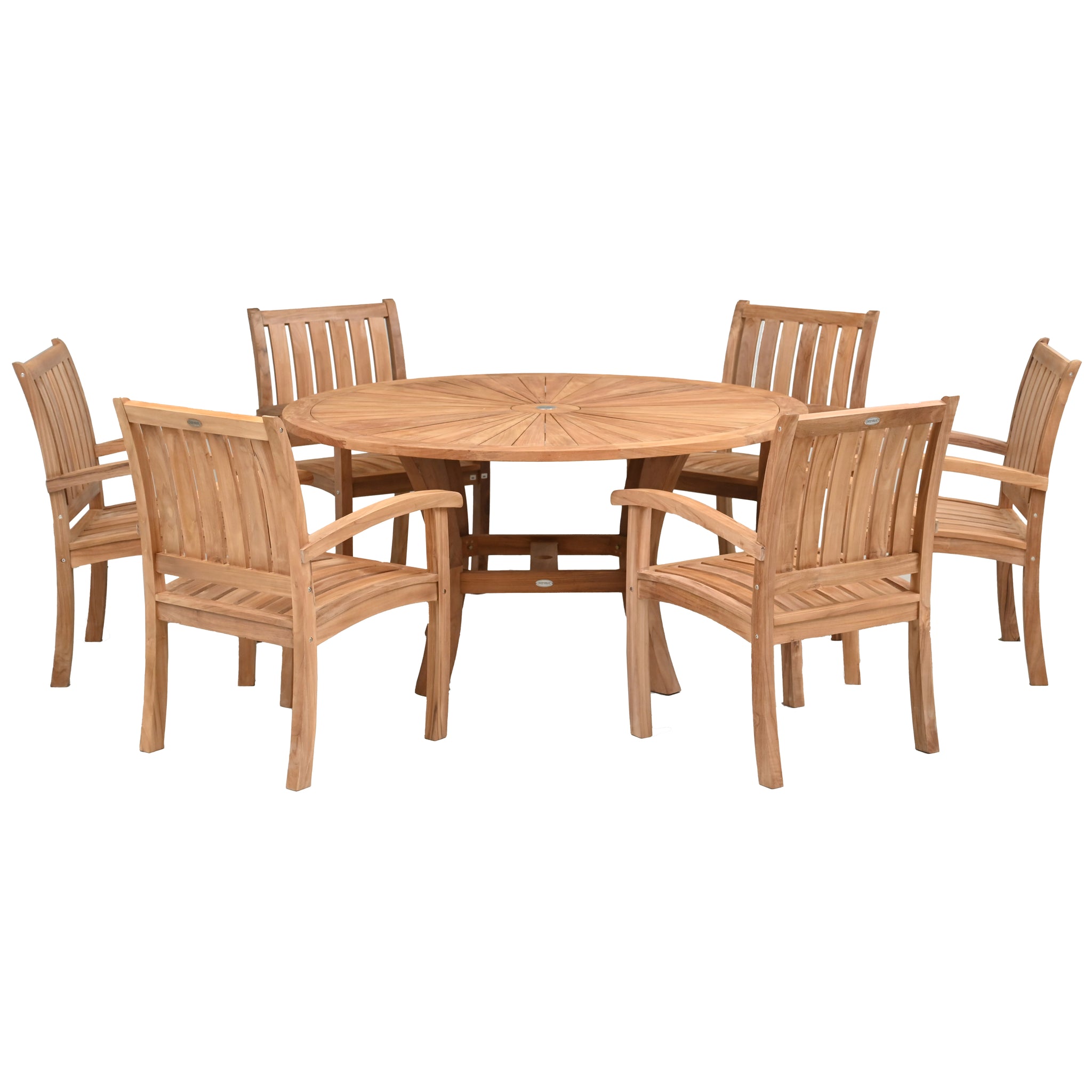 Teak Wood Sun Dining Table, 59 Inch by Chic Teak only $1,608.75