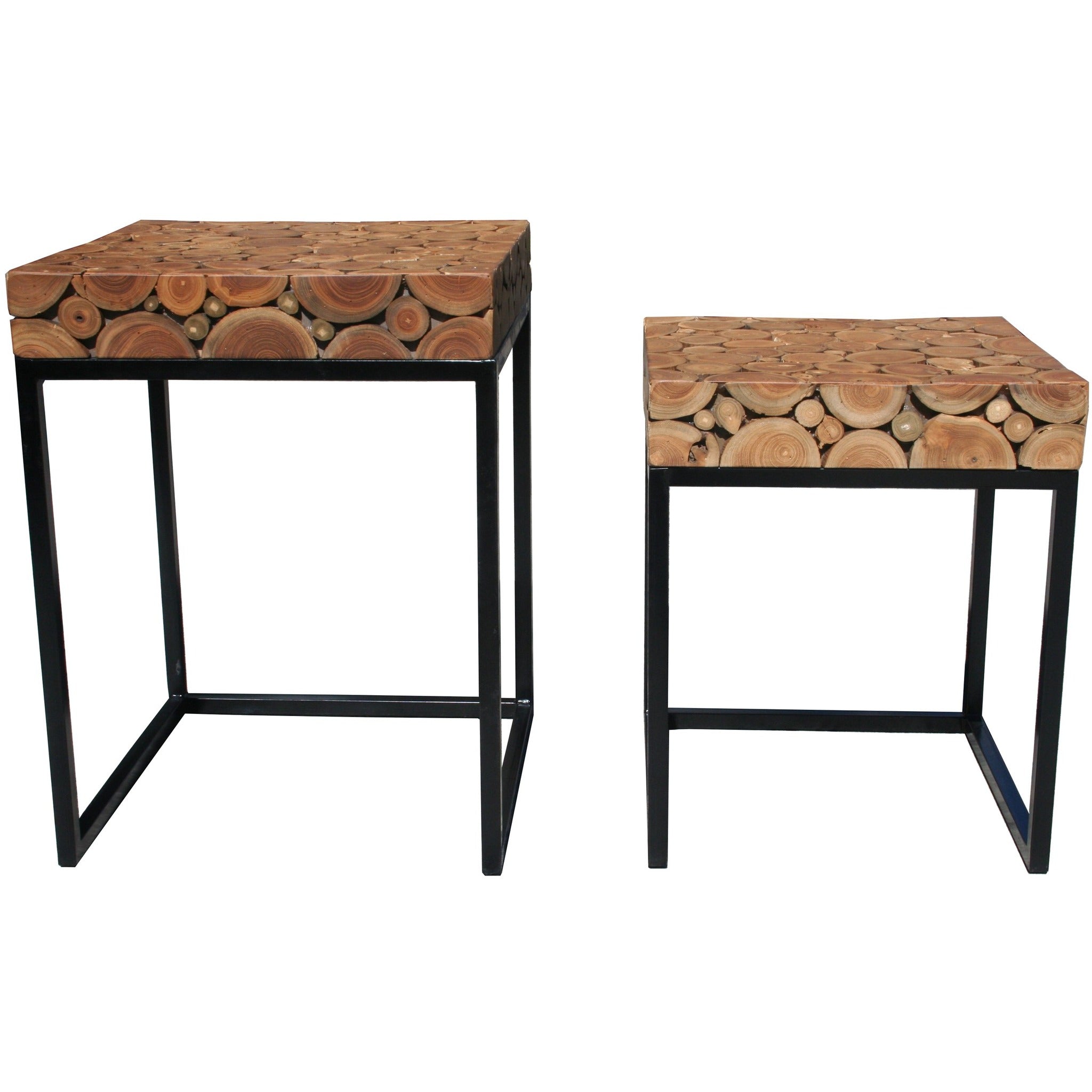 Teak Wood Nesting Side Tables - Set of 2 by Chic Teak only $417.08
