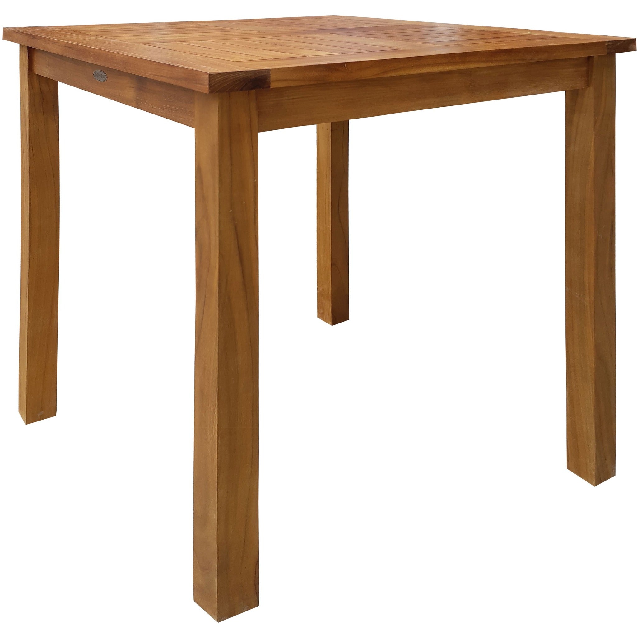 Teak Wood Seville Outdoor Patio Counter Height Bistro Table - 27 inch ...