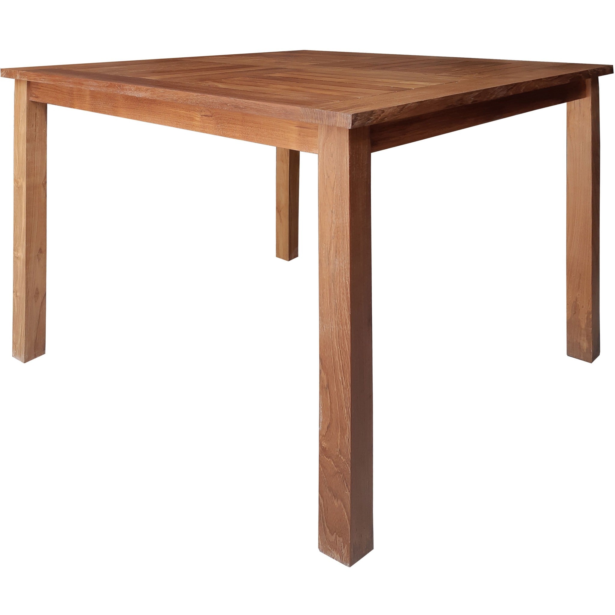 Teak Wood Seville Outdoor Patio Counter Height Bistro Table - 35 inch ...