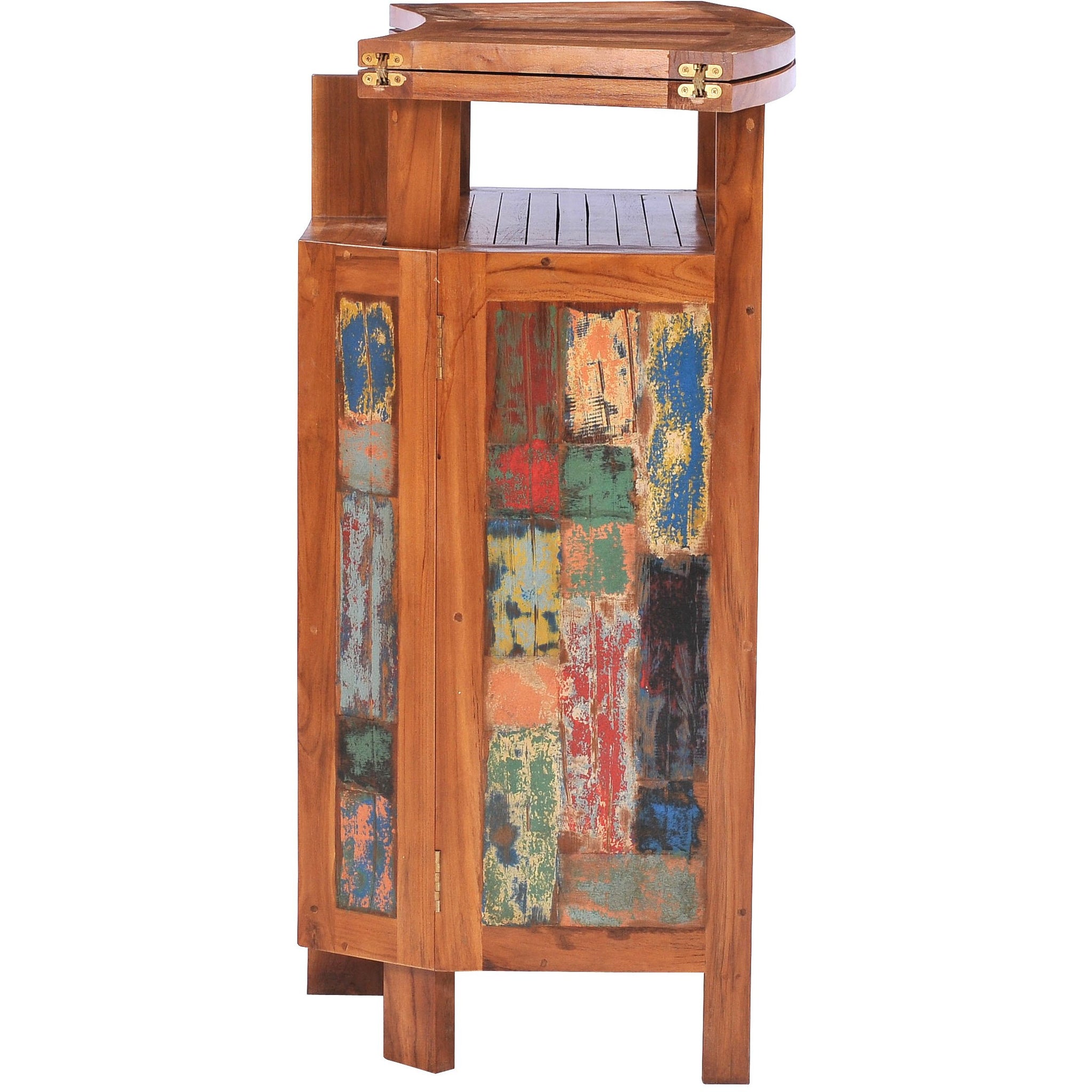 Marina Del Rey Folding Freestanding Bar, Made From Recycled Teak Wood ...