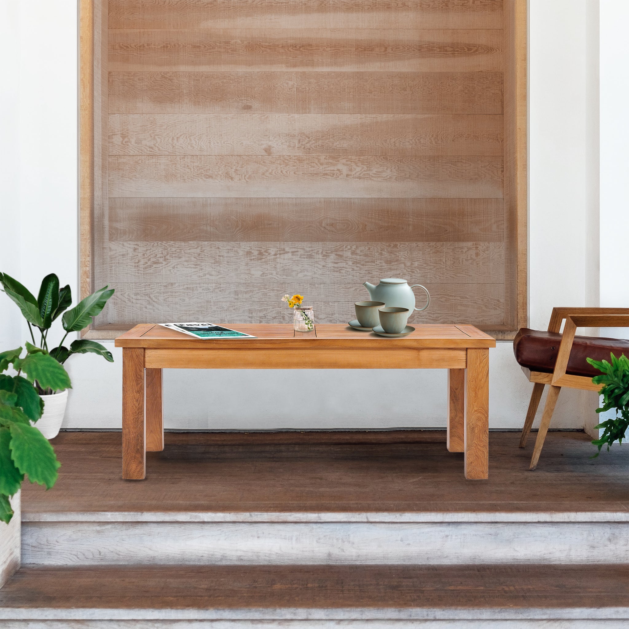 Teak Wood San Diego Rectangular Coffee Table by Chic Teak only $506.46