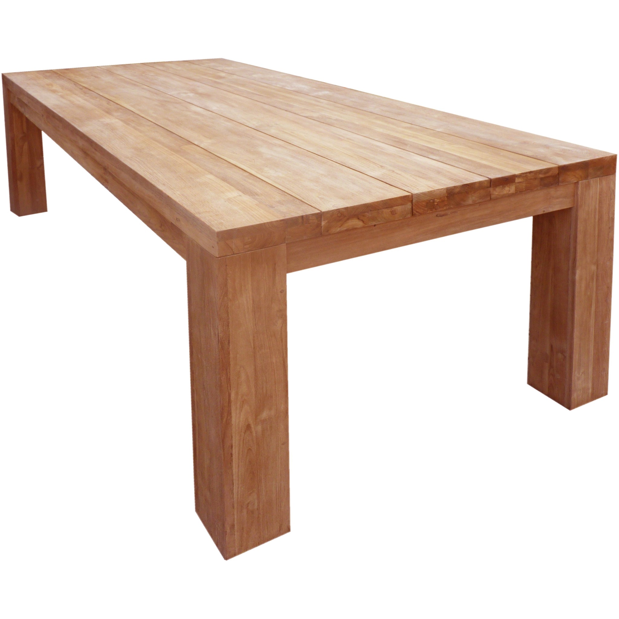 Recycled Teak Wood Marbella Dining Table, 102 Inch by Chic Teak only ...