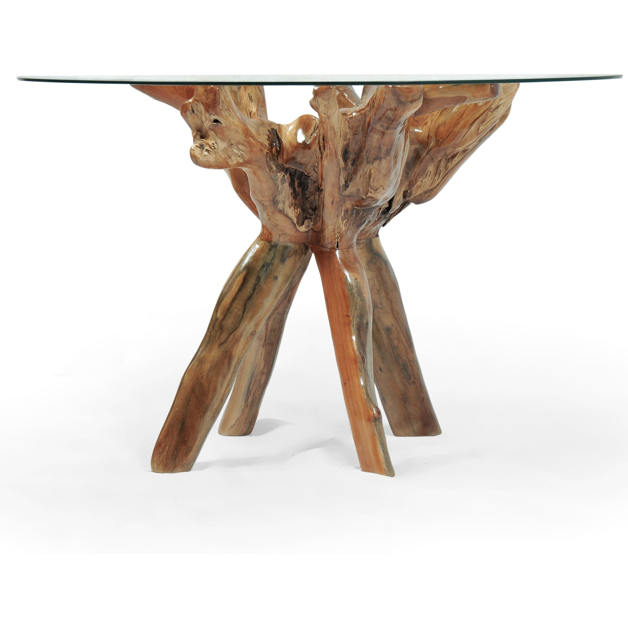 Teak Wood Root Bar Table Including 47 Inch Glass Top by Chic Teak only $1,265.68