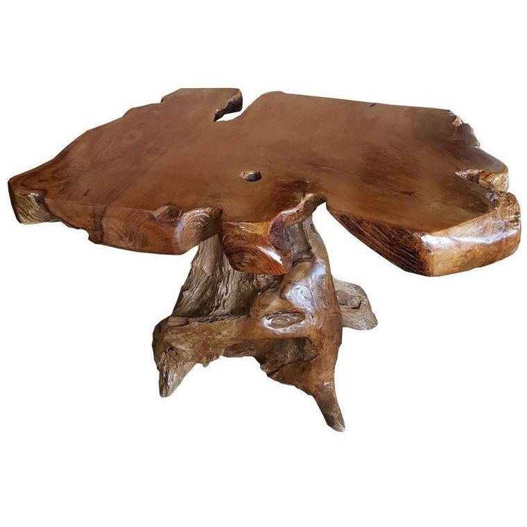 Teak Wood Slab Rustic Coffee Table by Chic Teak only $1,105.60