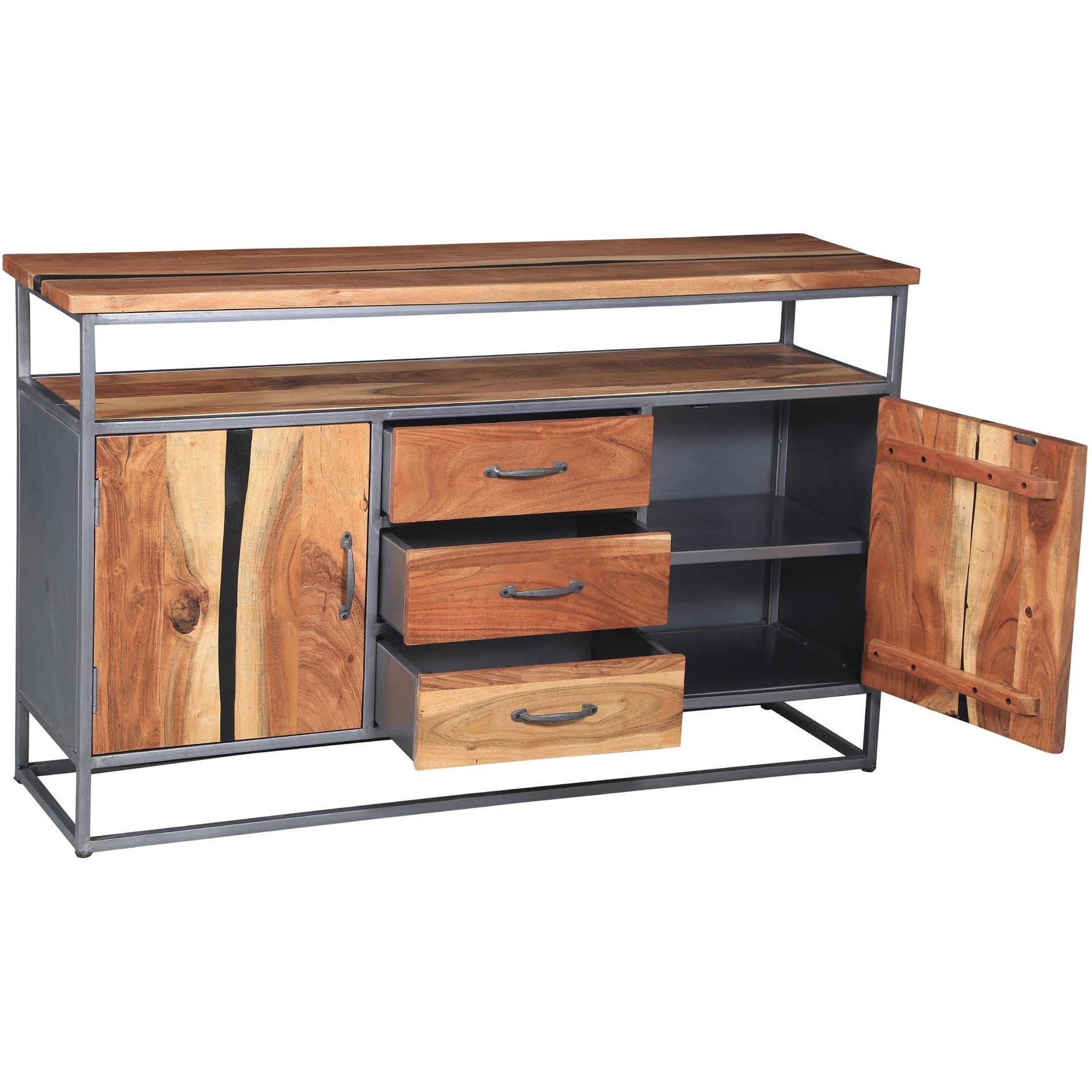 Oceanside Recycled Acacia Wood Buffet/Media Center by Chic Teak only ...