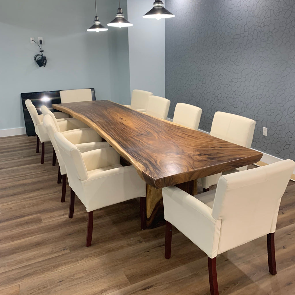 Suar Live Edge Unique Slab Dining Table / Conference Table - 138" Long ...