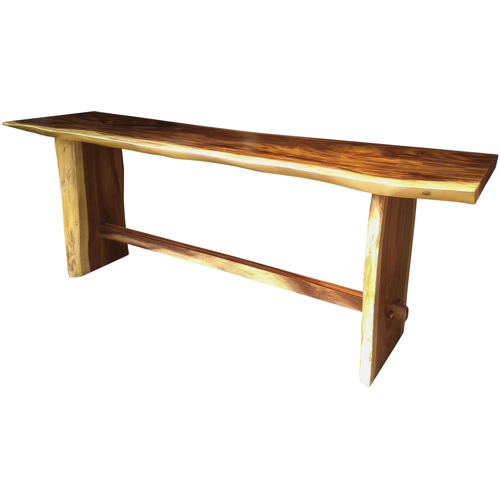 Suar Live Edge Unique Slab Bar Table, 118" (choice of table tops) by ...