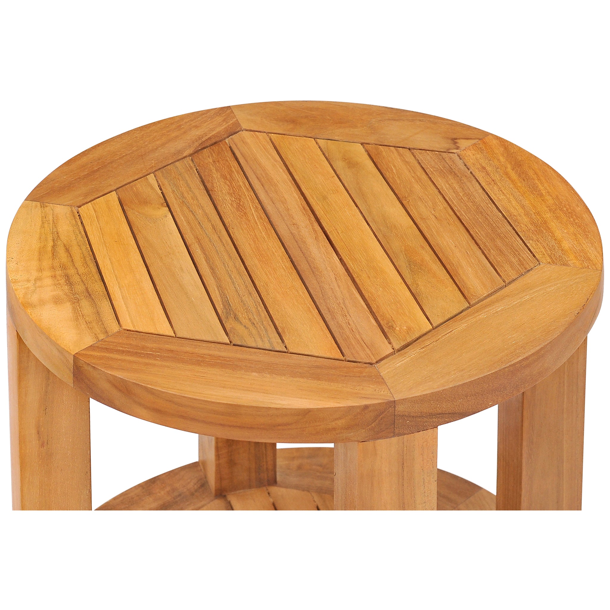 Teak Wood Florence Round Shower Stool by Chic Teak only $180.92