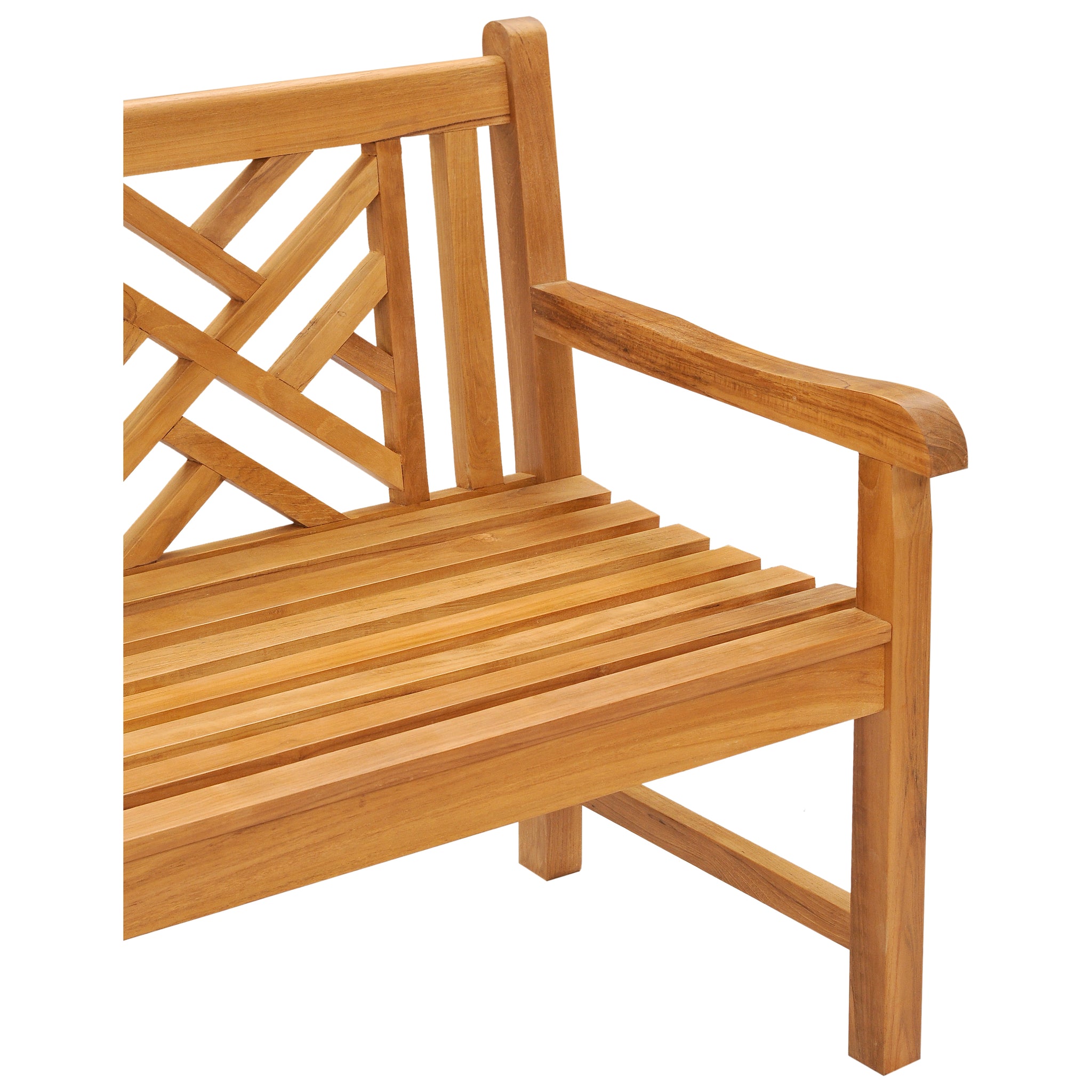 Teak Wood Chippendale Triple Bench by Chic Teak only $866.39